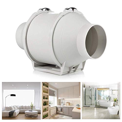 Cannabis Anbauen | Hon&Guan Rohrventilator 100mm Leise, Rohrlüfter mit EU-Stecker, Einstellbarer ...
