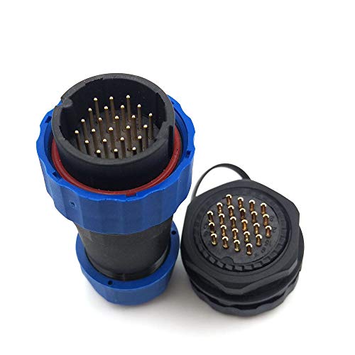 SZJELEN SD28 28MM 24Pin Panel Mount Waterproof Power Connector,Aviation ...