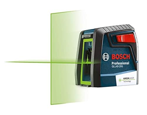 Bosch GLL40-20G 40ft Green-Beam Self-Leveling Cross-Line Laser with ...