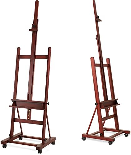 MEEDEN Extra Large H-Frame Studio Easel 75" to 146", Holds Canvas up to ...