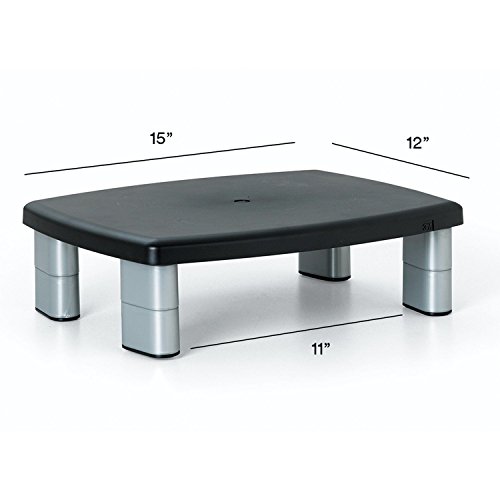 3M Adjustable Monitor Stand, Three Leg Segments Simply Adjust Height ...