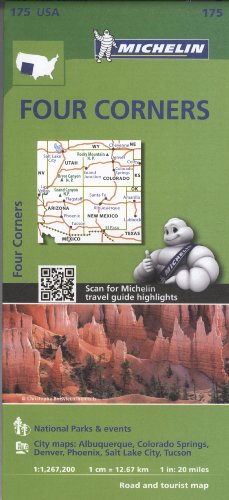 Michelin USA Four Corners Map 175 (Michelin Zoom USA Maps) (206719089X ...