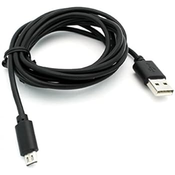 Amazon.com: Premium Black 10ft Long USB Cable Charging Power Data Wire ...