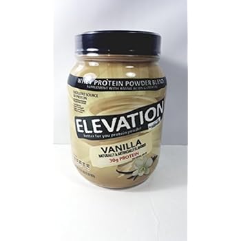 Amazon.com: Elevation Whey Vanilla Protein Powder Blend 32oz.: Health ...