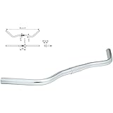 Amazon.com : Nitto B206AA Sweep bar, (25.4) Silver : Bike Handlebars ...