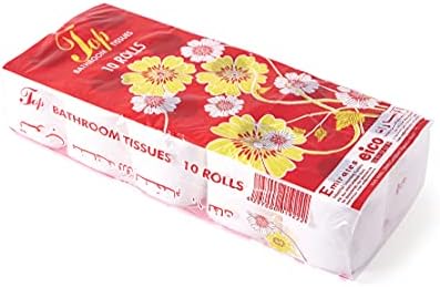 Top Super Soft Toilet Paper Roll Tissue 150 Sheets x 2 Ply (Pack of 10 ...