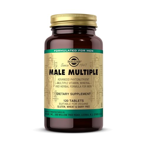 Solgar Male Multiple - 120 Tablets - Multivitamin, Mineral & Herbal ...