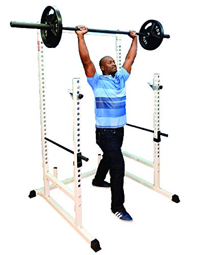 TDS Power, Squat & Open Rack Station, with Solid Steel Safety Bars, 1. ...