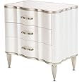Amazon.com: Michael Amini London Place 3-Drawer Nightstand - Creamy ...