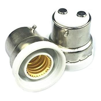 Luxvista BA15D to E12 Adapter Chandelier Light Base, Double Contact ...