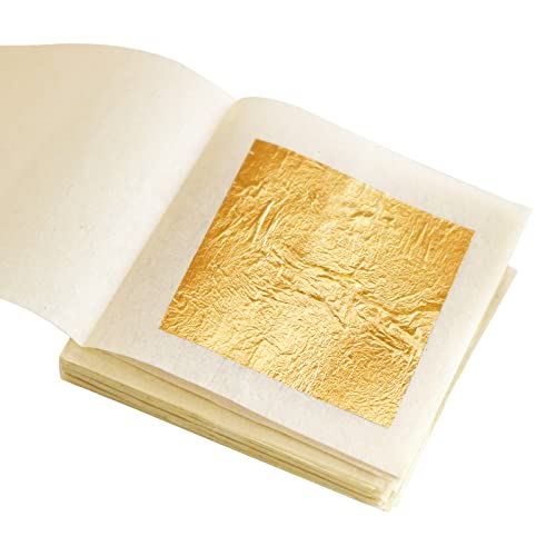 KINNO Edible Gold Leaf Sheets, 24k Real Gold Foil Edible for Cake ...