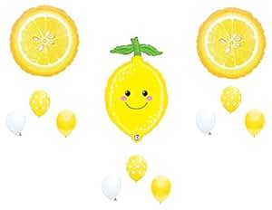 Amazon.com: SMILEY LEMONADE Summer Birthday Party Balloons Decoration ...