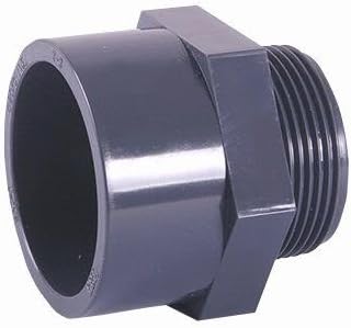 40mm Plain Solvent Weld Socket x 1 1/4" Male BSP PVC Threaded Adaptor ...