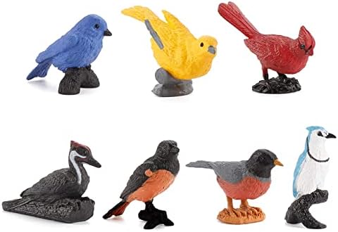 Toy Bird Figures Kids Small Plastic Bird Play Bird Kids Bird Model ...