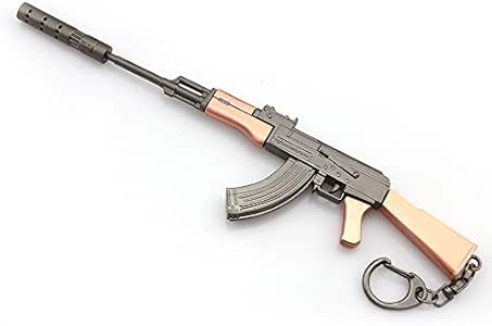 Fuego CF AK47 Asalto Rifle Pistola Silenciadores Armas Llavero Cruz Clave Colgante: Amazon.es ...
