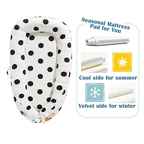 Lion Paw Baby Lounger Sleeper Nest with Replaceable Seasons Mat,100% ...