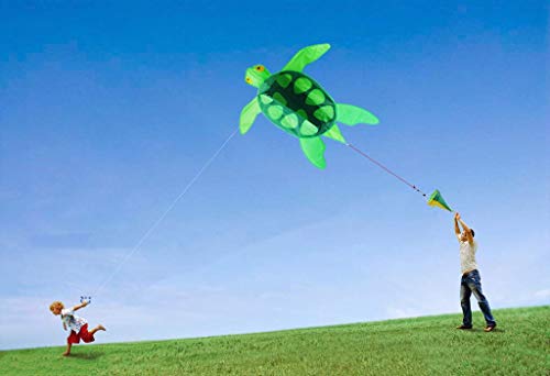 ZHUOYUE Sea Turtle Kites for Kids Boys Girls,Single Line Nylon 3D Kite ...