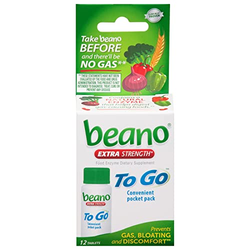 beano To Go Gas Prevention, Food Enzyme Dietary Supplement, Help Digest ...