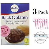 Kuechle Back-Oblaten (Round Baking Wafers) (70 mm), 100-Count Boxes ...