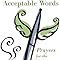 Acceptable Words: Prayers for the Writer: Schmidt, Gary D., Stickney ...