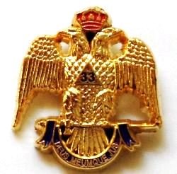 Amazon.com: D330 Masonic Lapel Pin Scottish Rite 33rd Degree Emblem ...