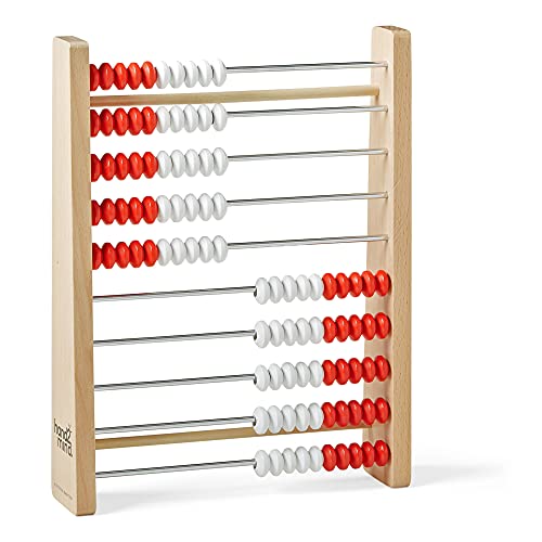 hand2mind 100 Bead Wooden Rekenrek, Abacus for Kids Math, Math ...