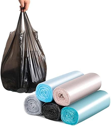 Trash Bags with Handles,Colorful Plastic Garbage Bags, Bin Bags Garbage ...