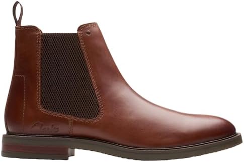 سعر Clarks Men's Jaxen Easy Chelsea Boot, Tan Leather, 11 UK فى ...