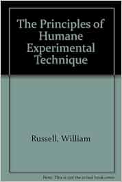 Principles of Human Experimental Technique: W. M. Russell, R. l. Burch ...