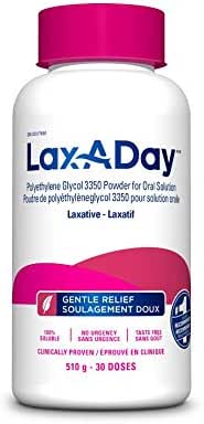 Lax-a-day PEG 3350 Laxative 510 g, 30 doses: Amazon.ca: Health ...