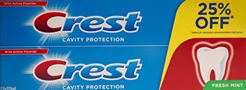 Crest Cavity Protection Fresh Mint Toothpaste, 2 X 125 Ml price in UAE | Amazon UAE ...