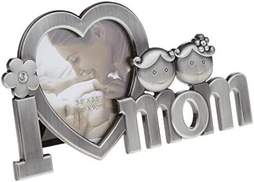 Metal- I Love Mom- Photo Frame for mother day valentine and anniversary ...