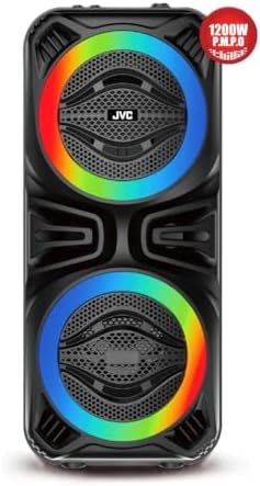 JVC Portable Bluetooth Party Speaker 1200W PMPO Powerfull Output 3Hours ...
