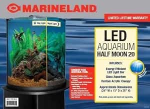 Amazon.com : Marineland 20 Gal Half Moon Combo 1ea : Aquarium Starter ...
