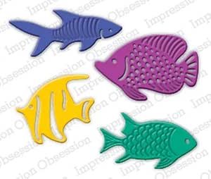 Amazon.com: Fish Set Steel Die for Scrapbooking (DIE559Q)