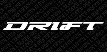 Amazon.com: "Drift" Windshield Vinyl Banner Wall Decal 36" x 3" With ...
