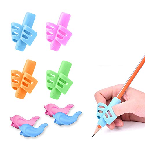 HAWOWZ Pencil Grips, Pencil Grips for Kids Handwriting, Writing Aid ...