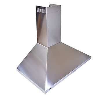 Extractor de cocina 90cm de acero inoxidable. Extracción intensa 850m3 ...