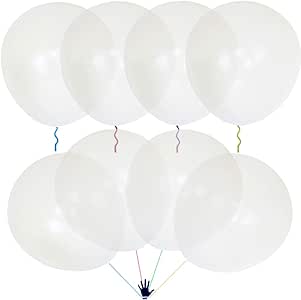 8 Pack Quality Large Clear Balloons 36 inch, Big/Giant Transparent ...