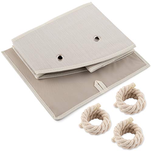 Organize Star Boho Storage Cubes Set | 4 Small Collapsible Trapezoid ...