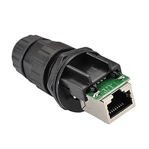 Idealeben RJ45 CAT6 Panel Mount IP67 Waterproof Connector Shielded Thru ...
