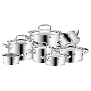 WMF Pot Set 7-Piece Gourmet Plus Inside Scale Steam Vent Made in ...
