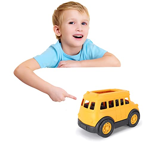 Liberty Imports Big Yellow School Bus Toy for Toddlers, Plastic Vehicle ...