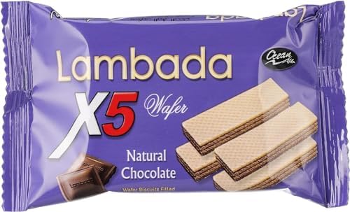 Lambada Wafer Biscuits Filled Chocolate Cream - X5 Natural Chocolate ...