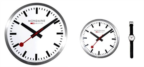 Mondaine A995.Clock.16SBB SBB Metal Wall Clock | Pricepulse
