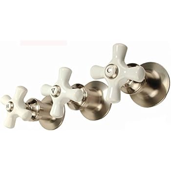 Trim Kit - Porcelain Handles and Flanges (3 Pieces Each) Fits Price ...