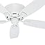 Hunter 28528 Hudson 42-Inch 5-Blade Ceiling Fan, White with White/Light ...