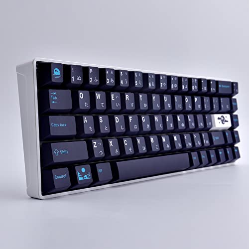 Hyekit PBT Keycaps, 134 Keys Blue Hell Keycaps Dye-Sublimation PBT ...