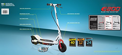 Razor E200 Electric Scooter - White on Galleon Philippines