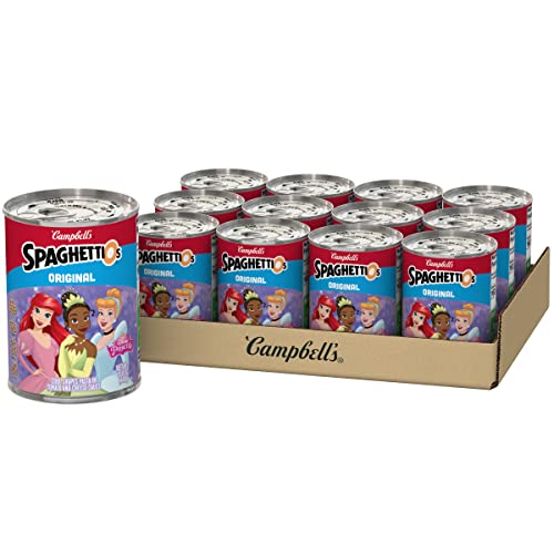 SpaghettiOs Original Disney Princess Shapes Canned Pasta, Healthy Snack ...
